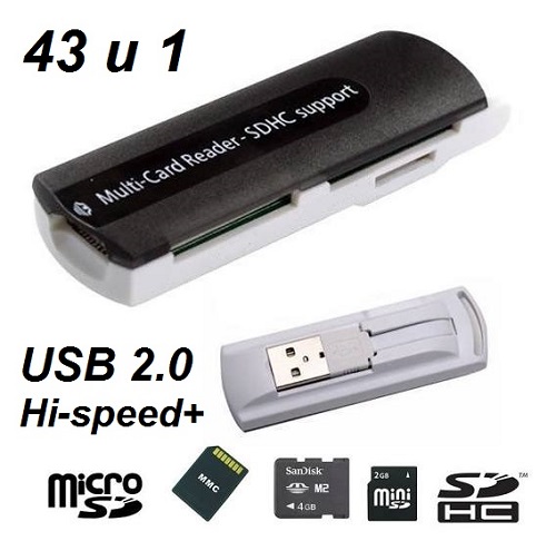 NOVO -USB čitač kartica 43 u 1 - Alexonlineshop
