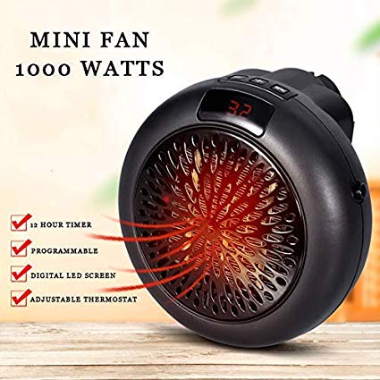 Prenosiva mini grejalica 900w zidna + daljinski + LED displej + tajmer ...