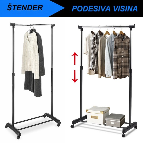 STALAK ZA ODEĆU - Jednodelni ŠTENDER - Alexonlineshop